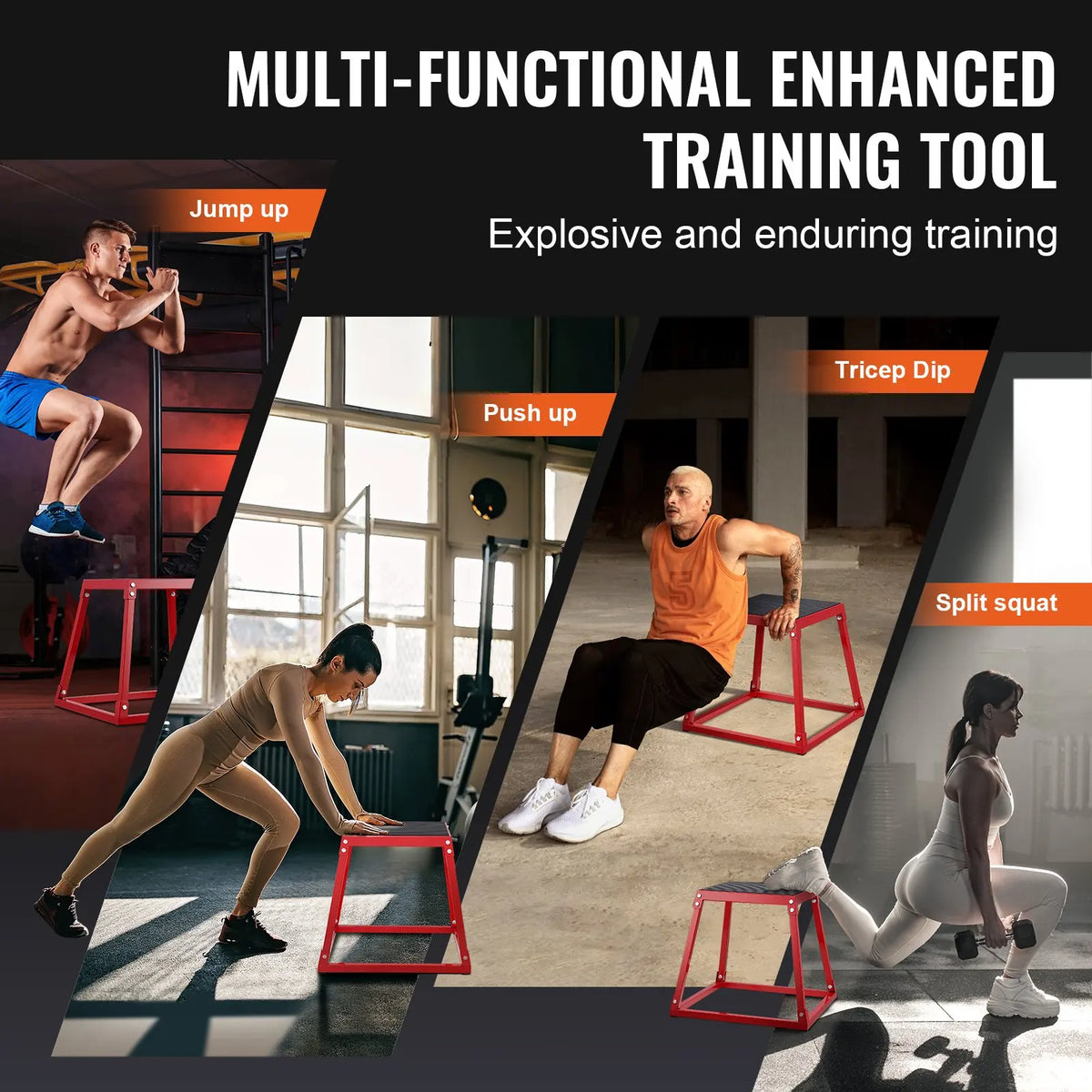 VEVOR Plyometric Jump Boxes,12/18/24/30 Inch Plyo Box – owens-gym