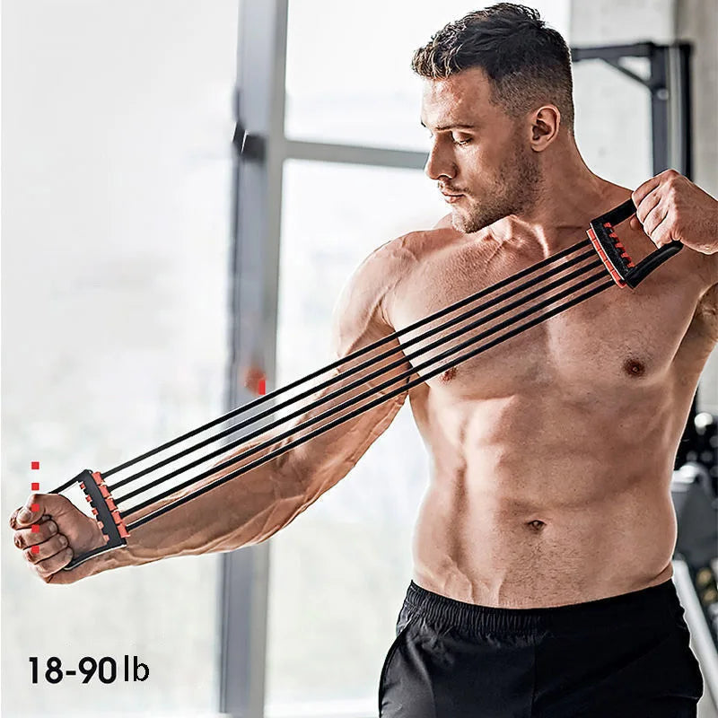 Chest Expansion Five Tube Tensor For Men's Shoulder Stretching – owens-gym