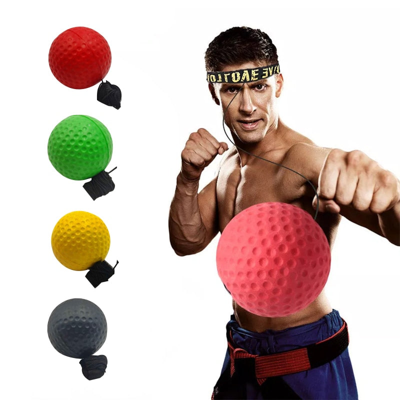 Boxing Speed Ball Head-mounted PU Punch ball MMA Sanda Training Hand E ...
